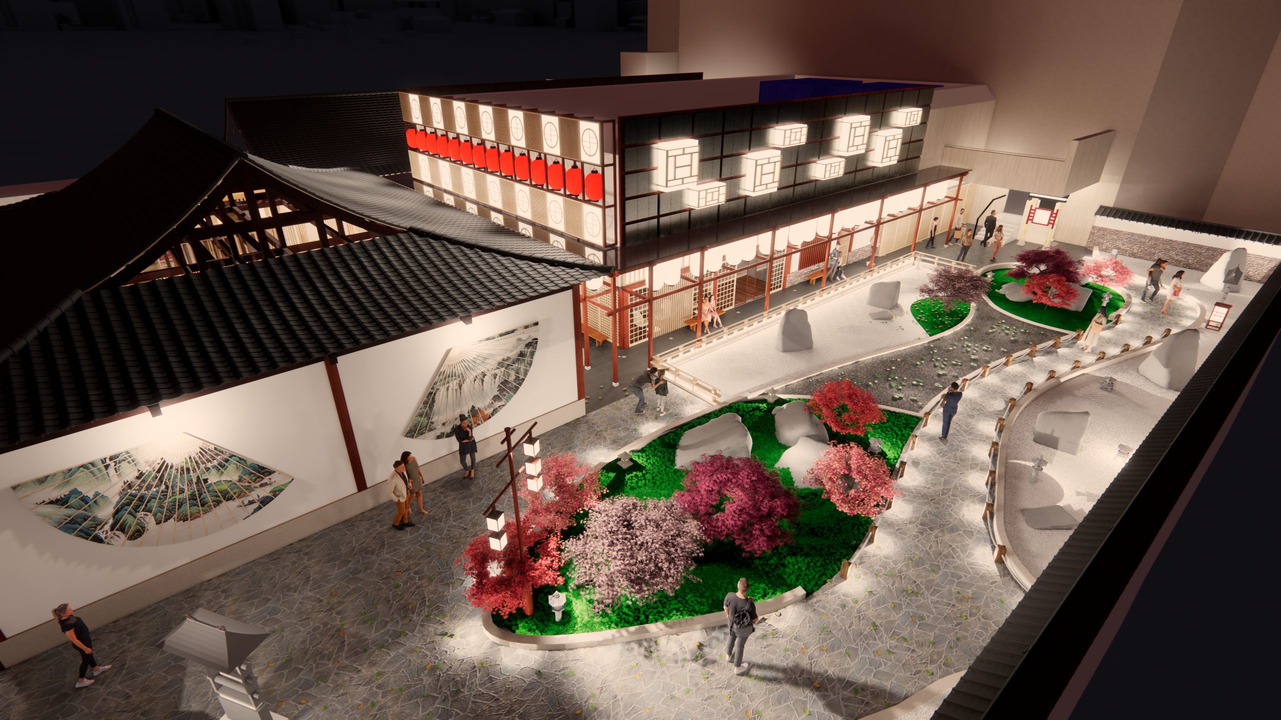 Rooftop Japanese Restaurant Garden @ Middle Road - CKA Design